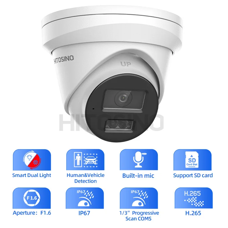 In Stock Oem Hik 4mp 5mp 8mp Dual Light Full Color Ip Camera Smart ...