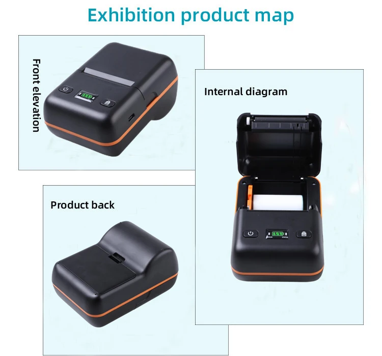 58mm 2-inch Thermal Mini Receipt Printer Pocket Wireless Battery ...