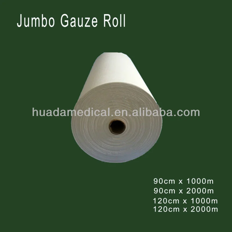 Medical Cotton Gauze Dresses Bale Big Gauze Roll Bleached Jumbo Gauze ...