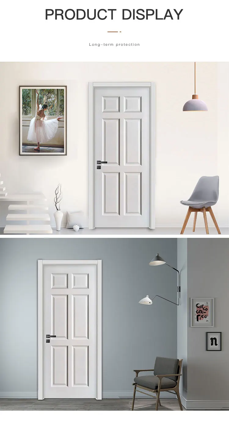 Phipulo White Primed Wood Panel Doors - Modern & Cheap