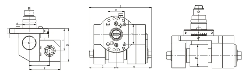 BMT Series Gear Hobbing Driven Tool Holder for CNC Lathe