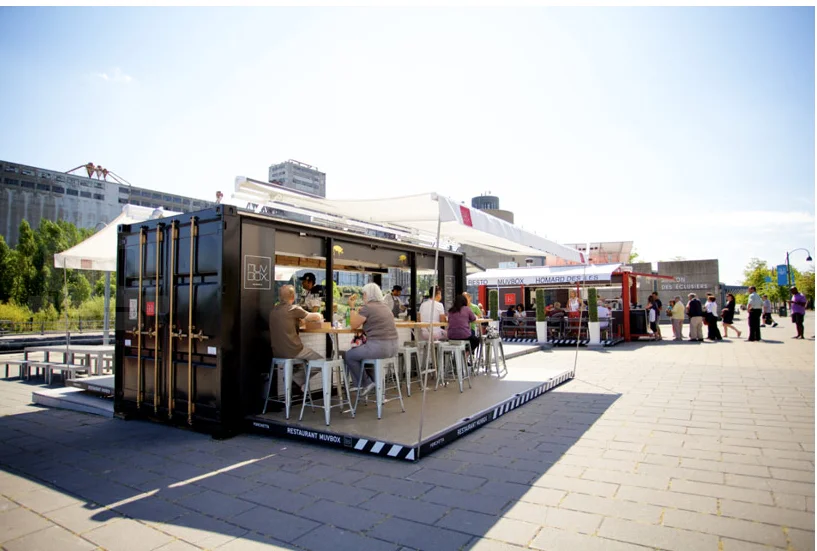 20ft Shipping Container Bar Restaurant with Fully Equipped Kitchen