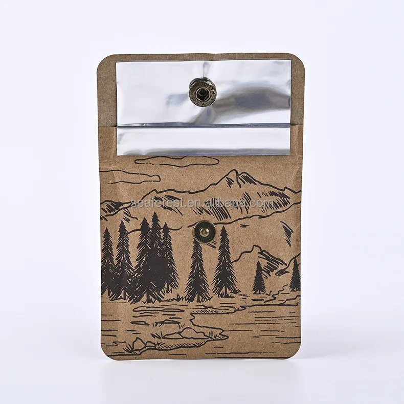 Custom Eco-friendly Recycled Kraft Paper Pocket Ashtray Cigarette Ash ...