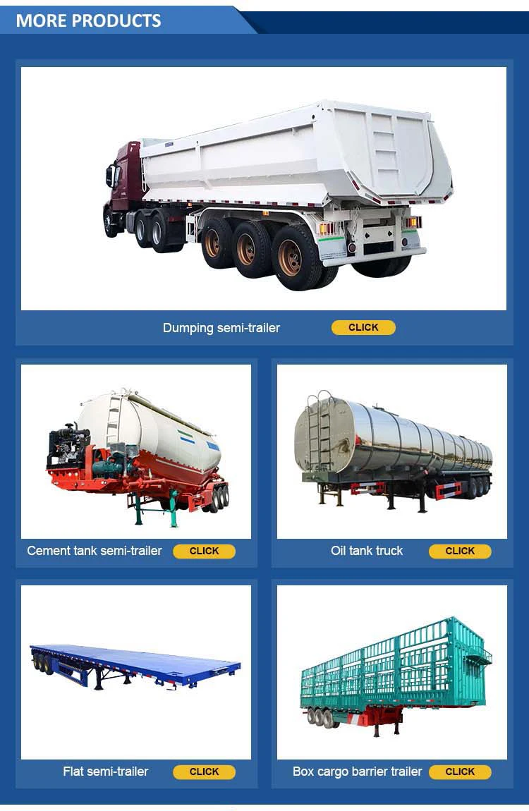 Three Axle Six Bridges Semi-trailer Flatbed Truck Heavy Low Bed Plate ...