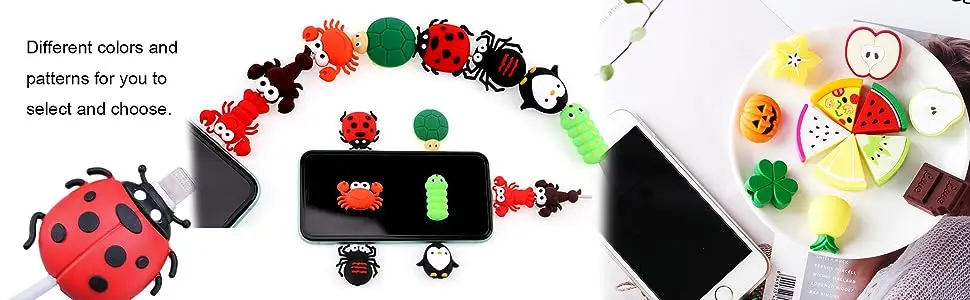 Silicone Flexible Cable Protector Cartoon Customize Logo Style Usb Date ...