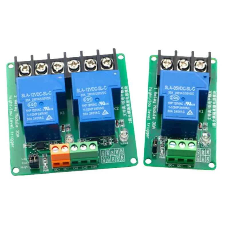 channel relay module 30A with optocoupler isolation 5V 12V 24V supports ...