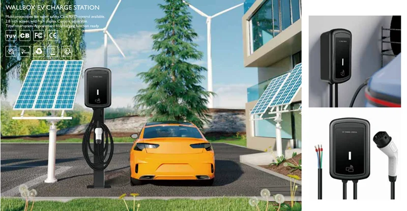 EV Charging Residential Electric Car AC 7KW EV Car Charger Adapter Type ...