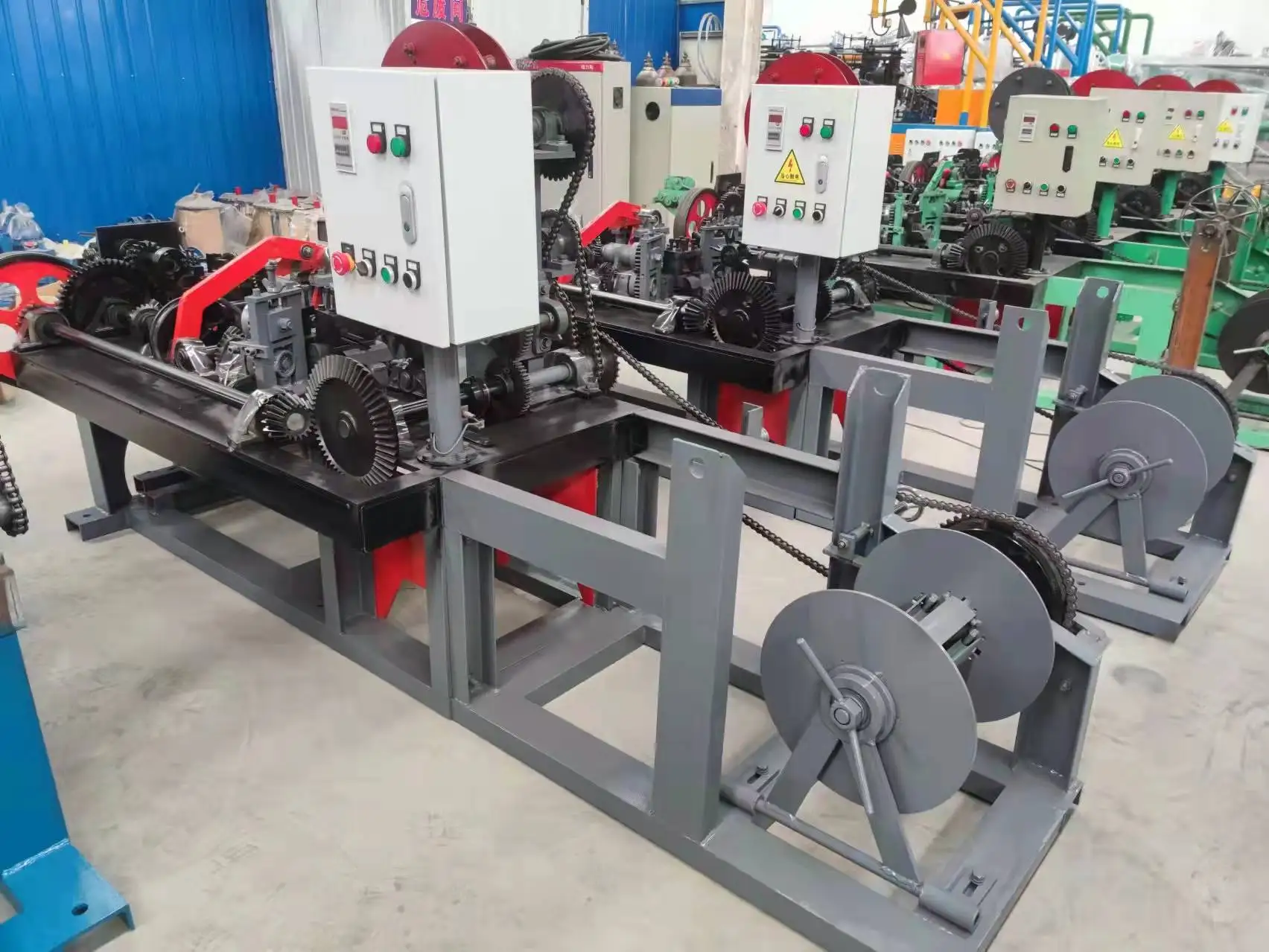 High Speed Blade Rope Barbed Making Machine / Razor Barbed Wire Machine ...