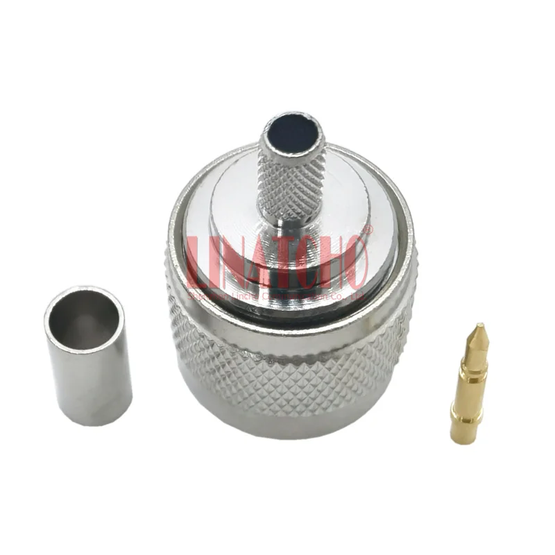 Rf Coax N Type Plug Rg142 Rg141 Lmr195 Rg58u 3d-fb 50ohm Crimp N Male ...