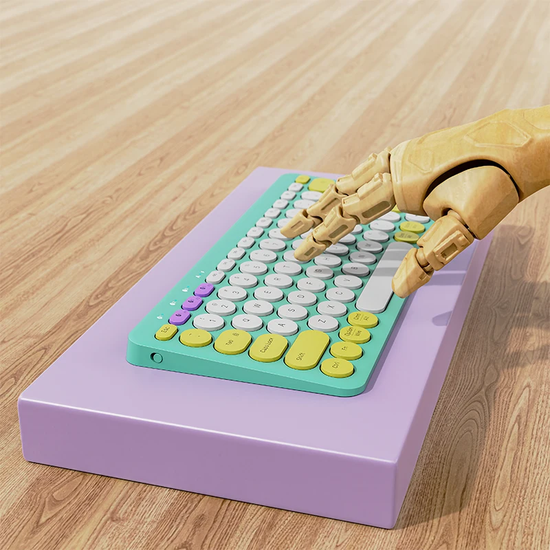 78 Keys Portable Mini Keyboard - Colorful & Cute Teclado