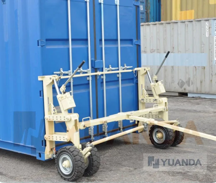 Portable Wing Move Lift Container Mobilizer Rubber Dolly
