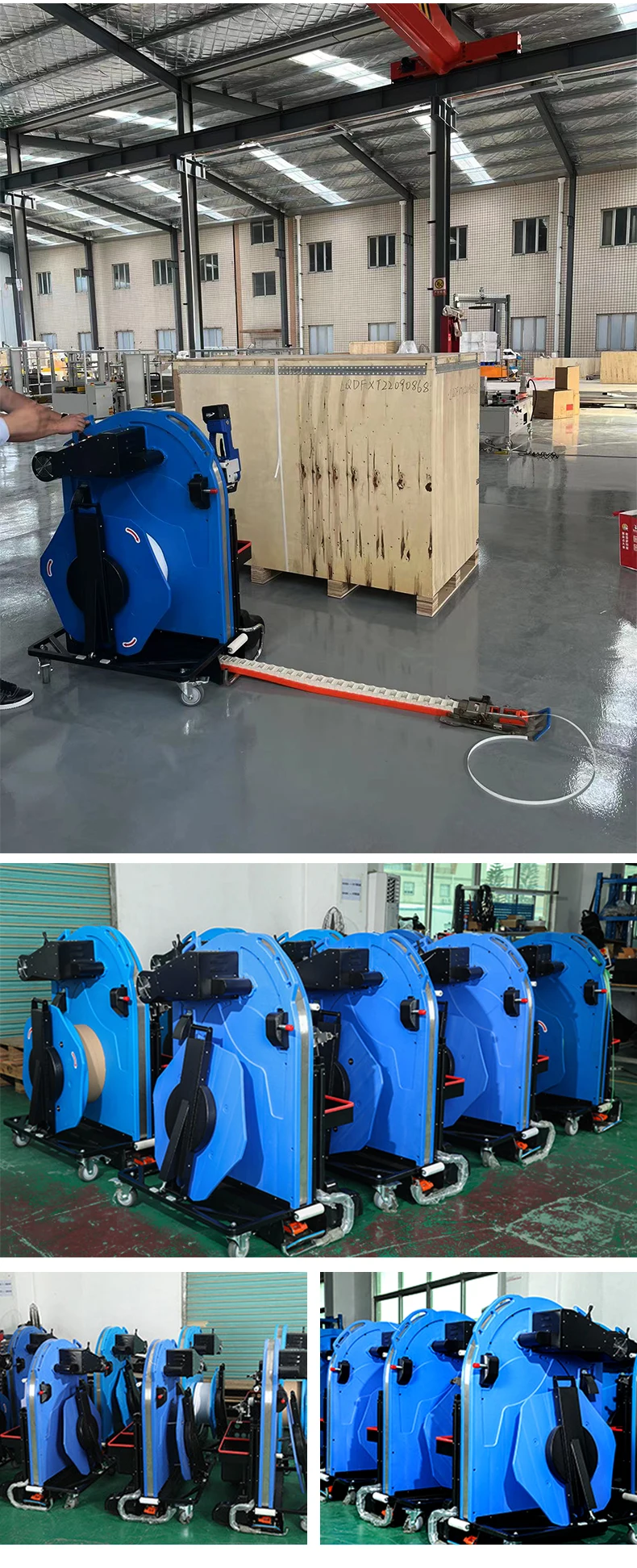 Industrial Semi Automatic Mobile Pallet Strapping Systems| Alibaba.com