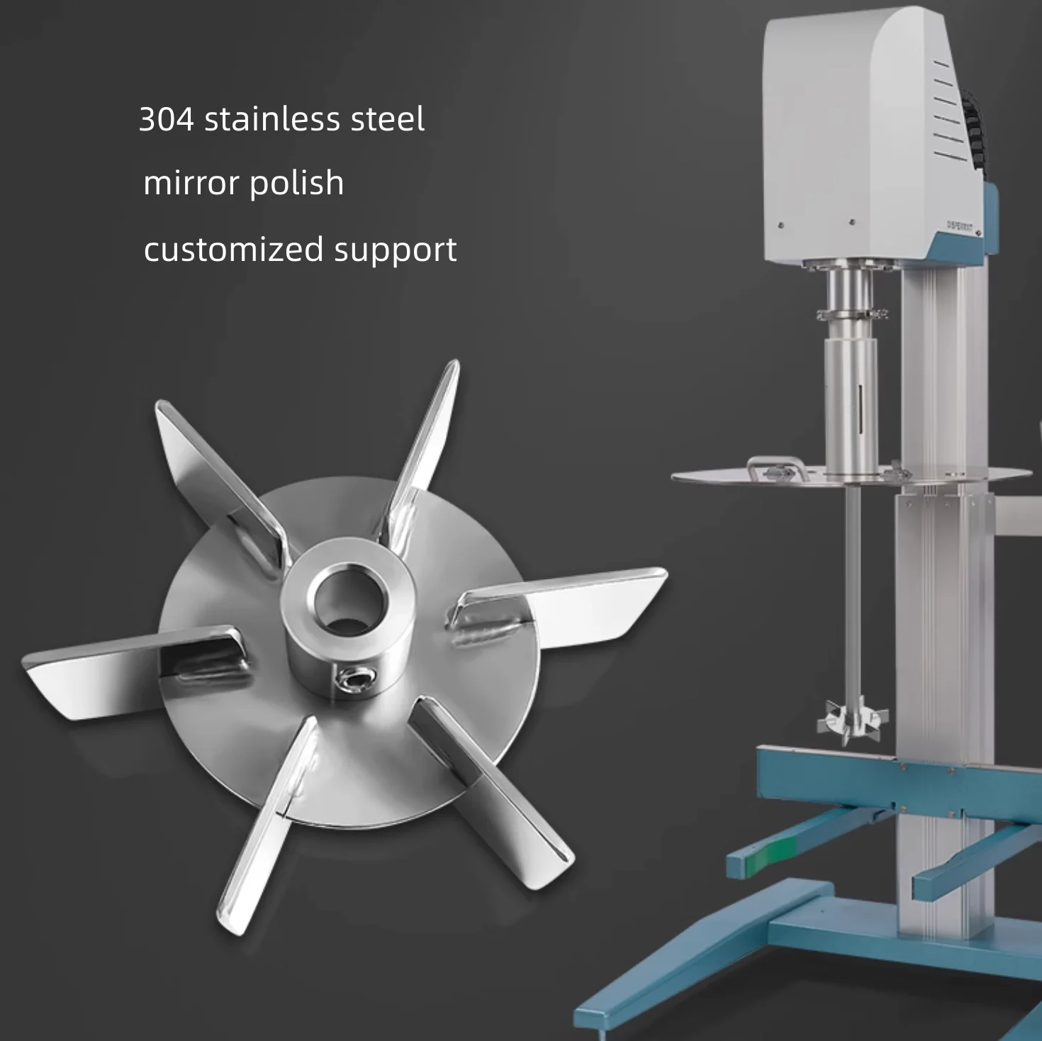 Aeration Bioreactor Fermentation Turboprop Six-Blade Impeller ...