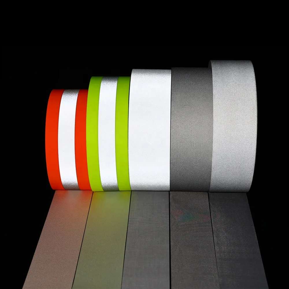 High Visibility Safety Retro-reflective Material Fabric Reflective Tape ...