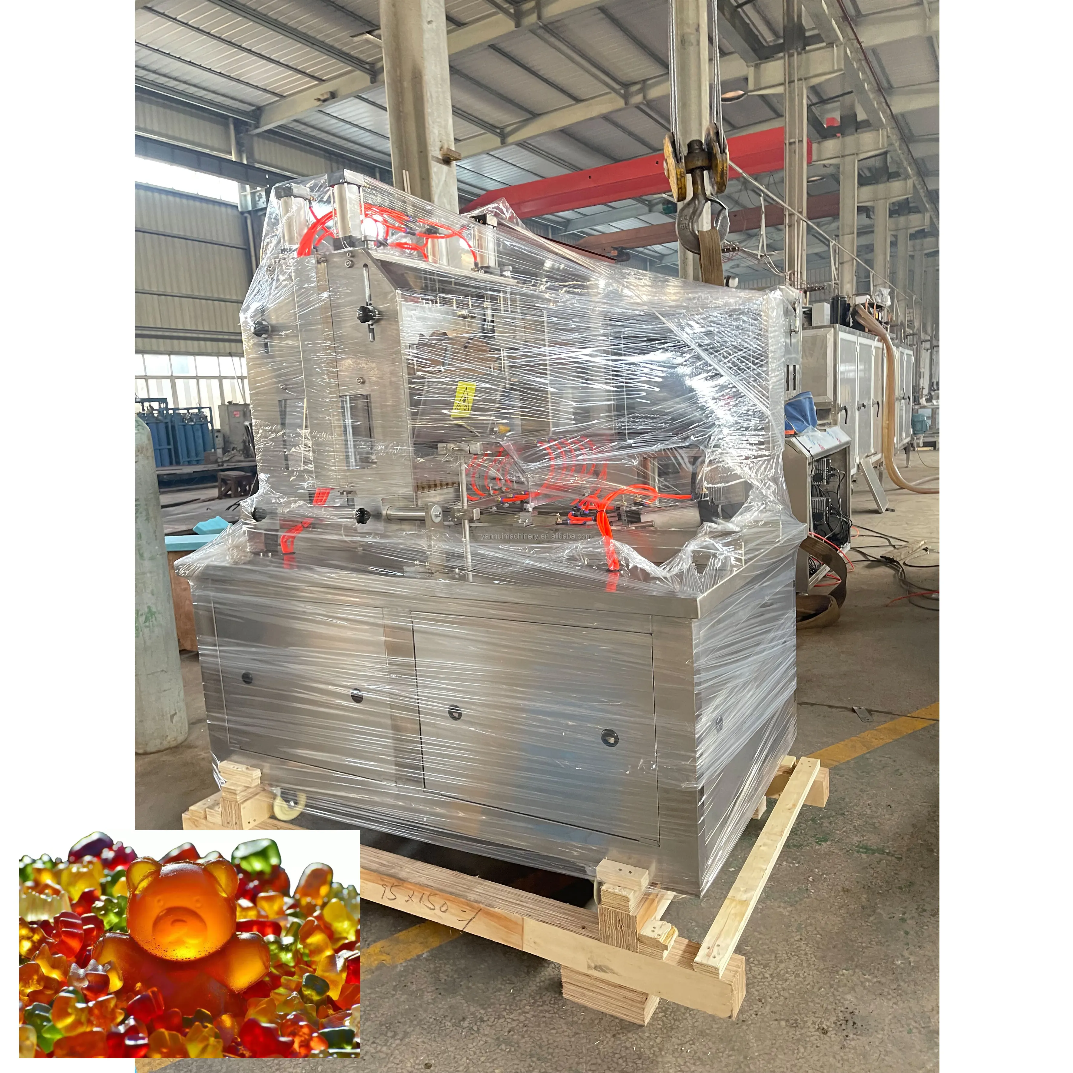 Small Scale Gummy Mold Universal Depositor Semi Automatic Sugar Mint ...