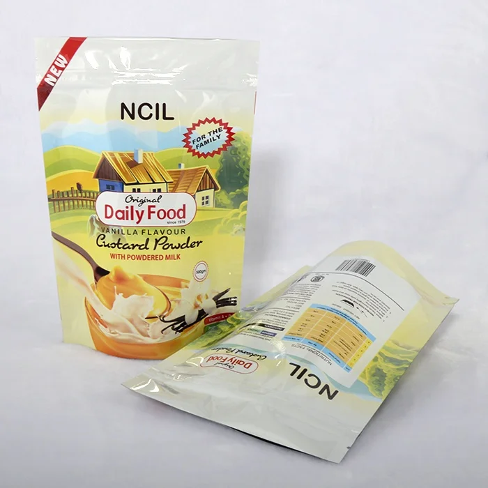 Customizable Laminated Plastic Stand Up Packaging Pouch 500gram Milk ...