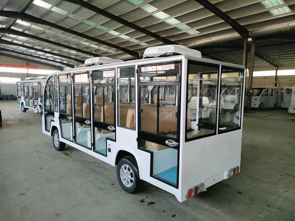 4 Wheel Electric Sightseeing Bus - 14 Passengers & Great Price