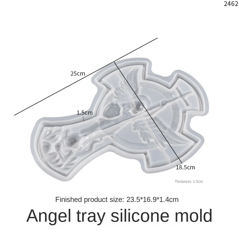 Epoxy Resin Plaster Mike Hanging Cross Storage Dish Silicone Mold - Buy ...