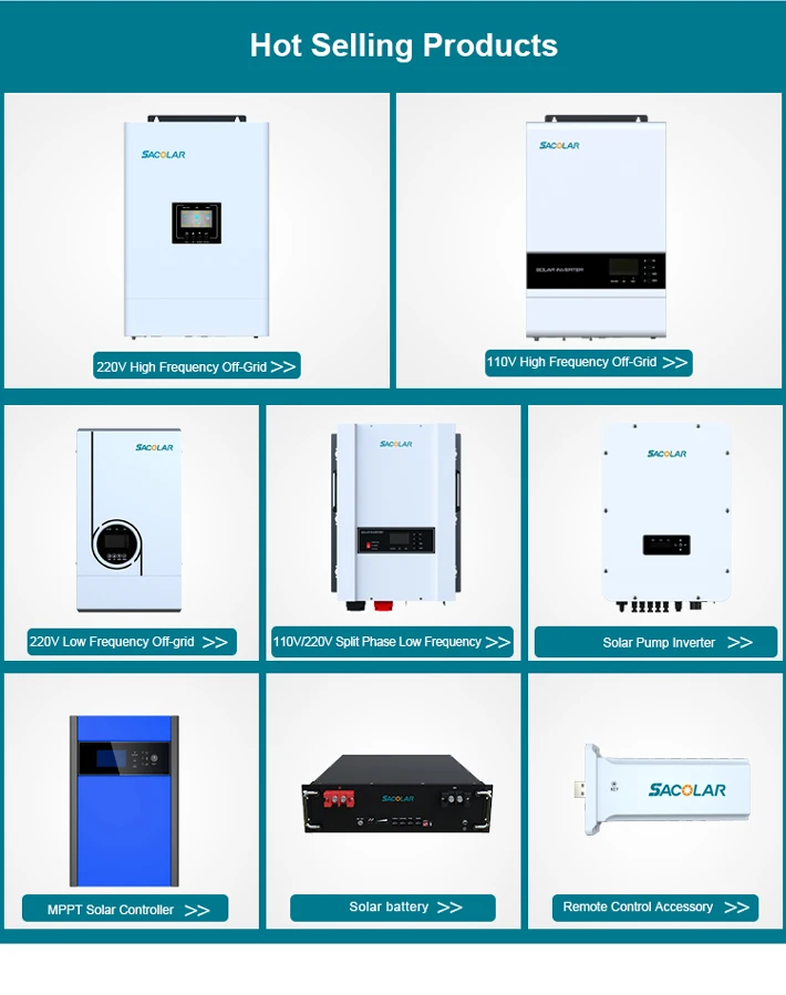 Sacolar Off Grid Inverter 6000 Watt Power Inverter Dc Ac 48v 220v 230v ...