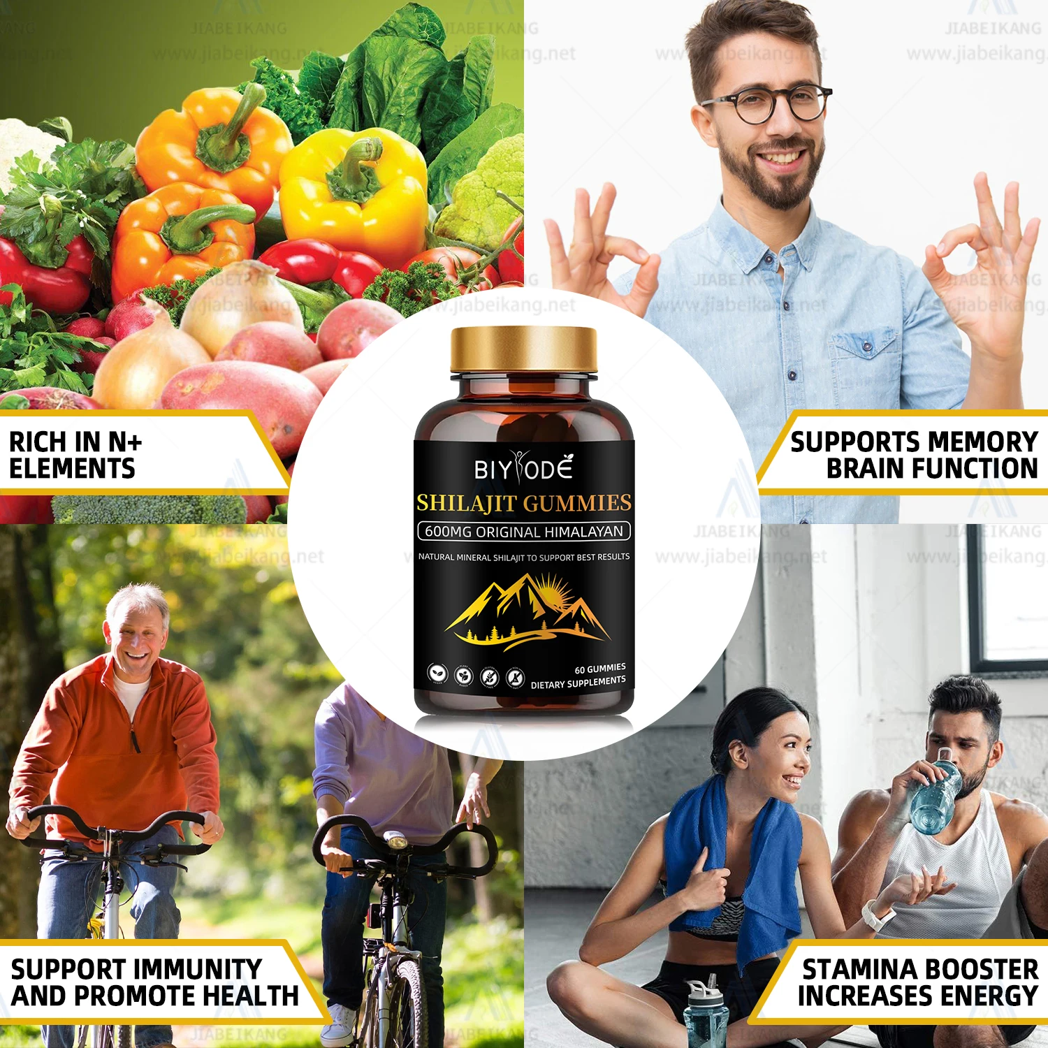 Biyode Gmp Factory Pure Naturel Himalayan Wholesale Brain Memory Immune ...