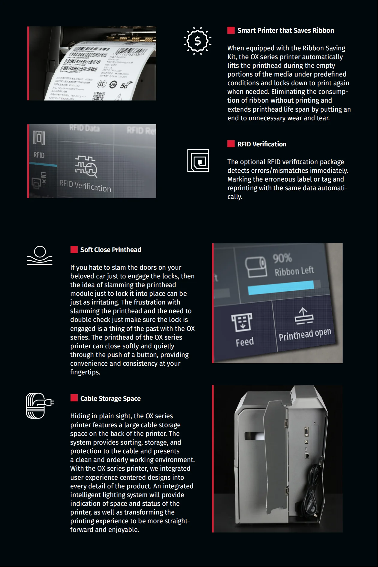 POSTEK OX High Resolution UHF RFID Printer UHF Label Printer| Alibaba.com