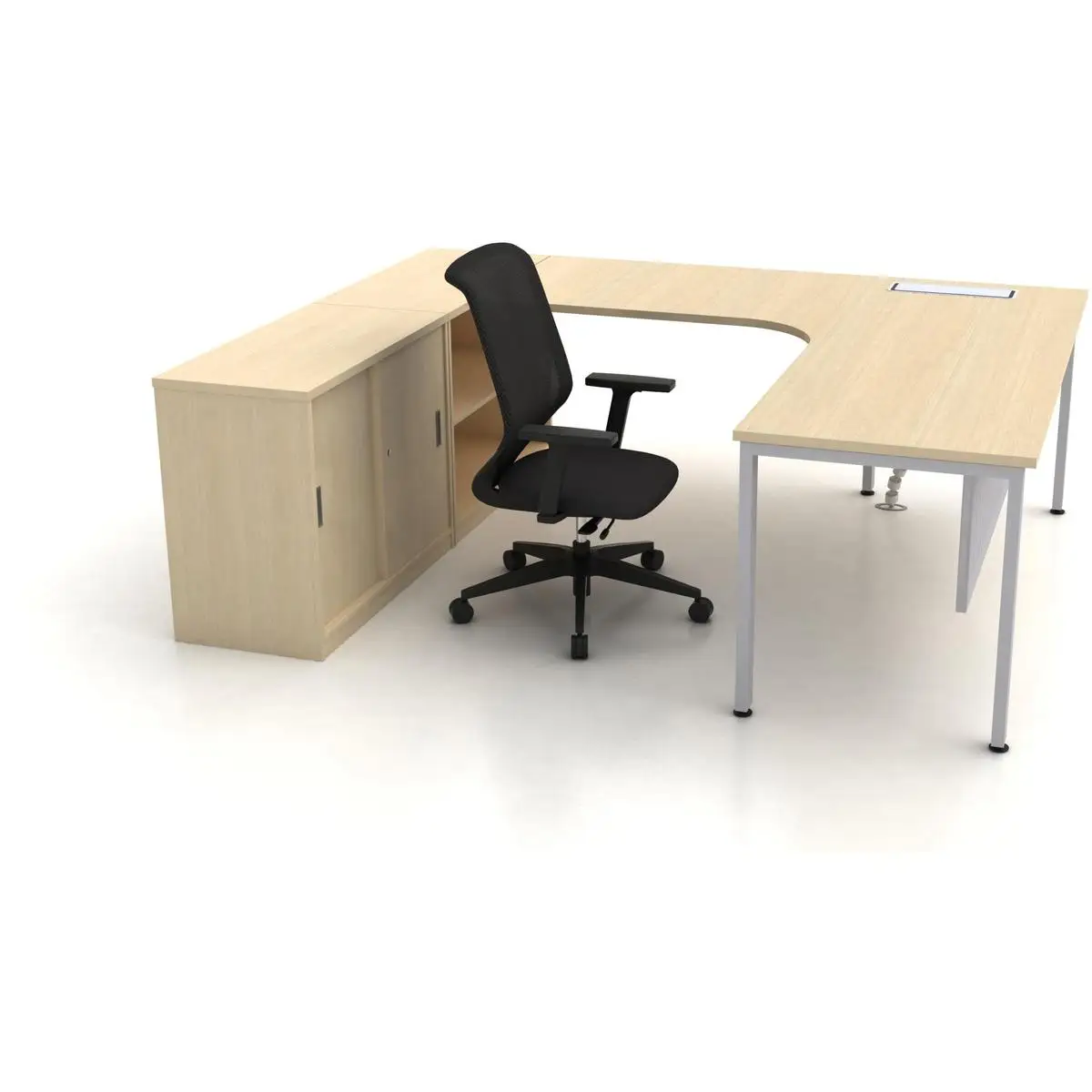 Executive Desk With Lockers Drawer Cabinets Beedboard Office Director ...