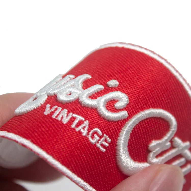 Embroidered Fabric Badges Supplier Custom Letter Logo Iron on 3d Puff ...