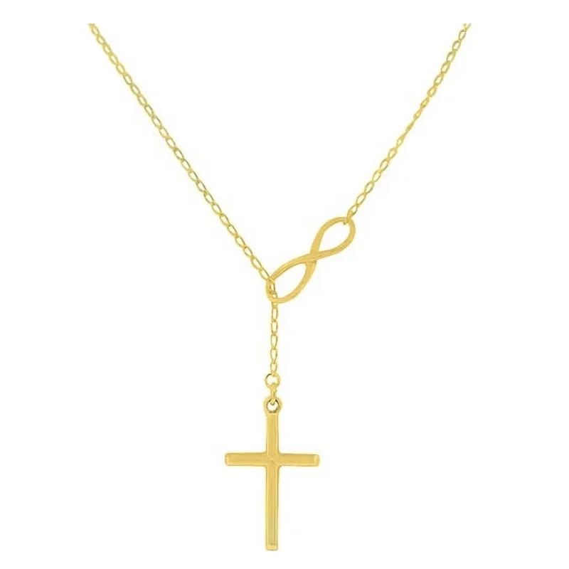 Infinity Cross Necklace Vintage Lucky Number 8 Cross Necklace Ladies ...