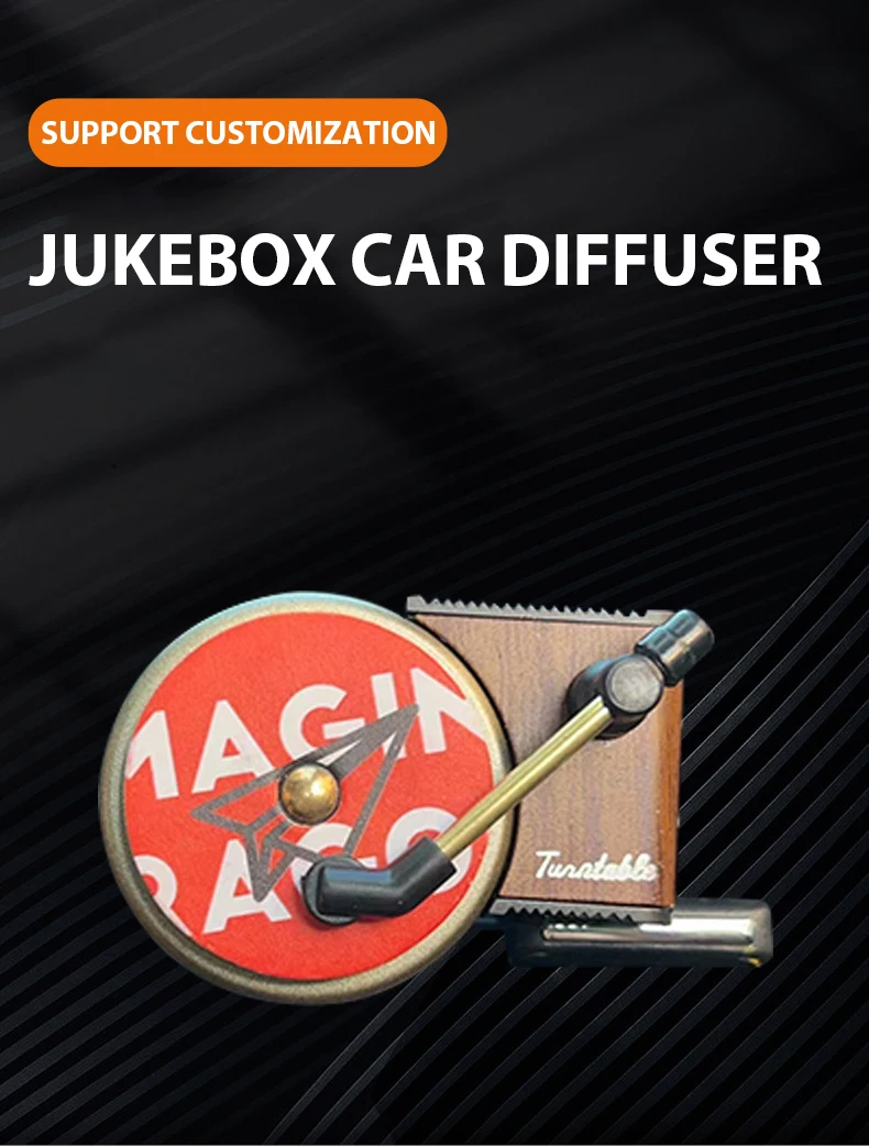 Car Aromatherapy Fragrance - Mini Retro Turntable Player