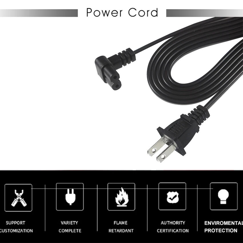 Australian Standard 2 Pin Plug Figure 8 Black Wire Widely Ac Power ...