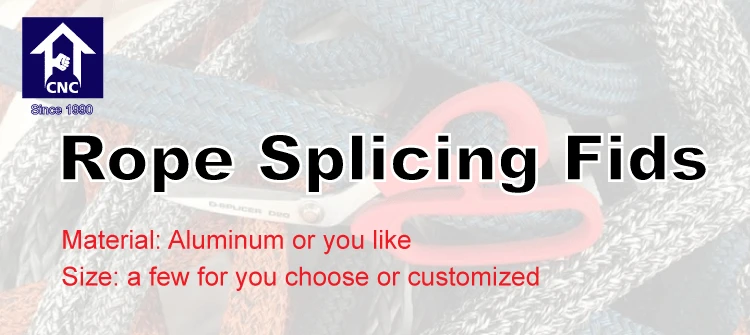 Customized Size Metal Aluminum Tool Fast Fid Rope Splicing Kit with CNC ...