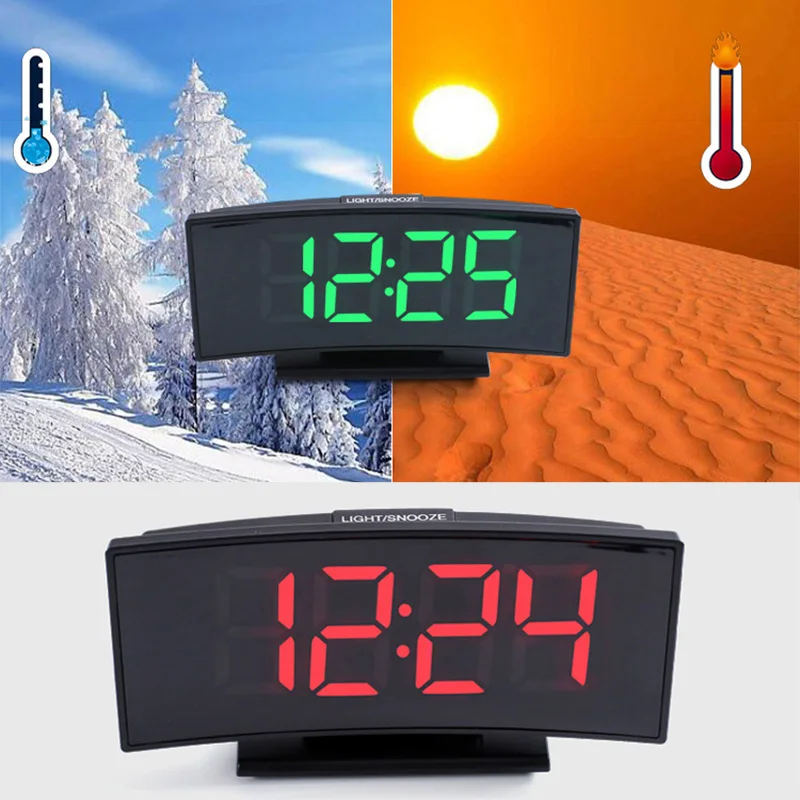 Multifunctional 3 In 1 Digital Clock Thermometer Calendar Led Large ...