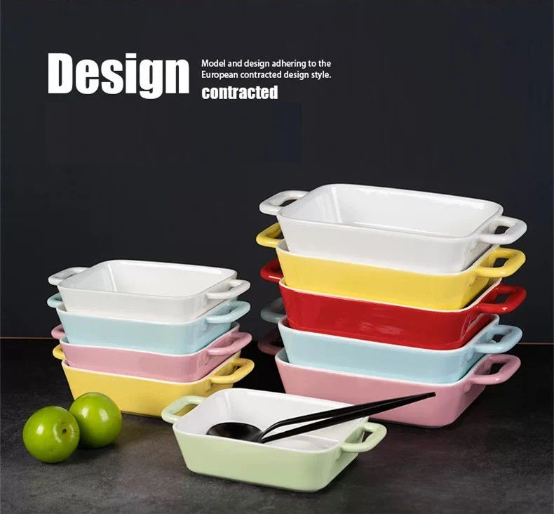 New Arrivals Graceful Decorative Stoneware Bakewares Ceramic Baking Pan ...