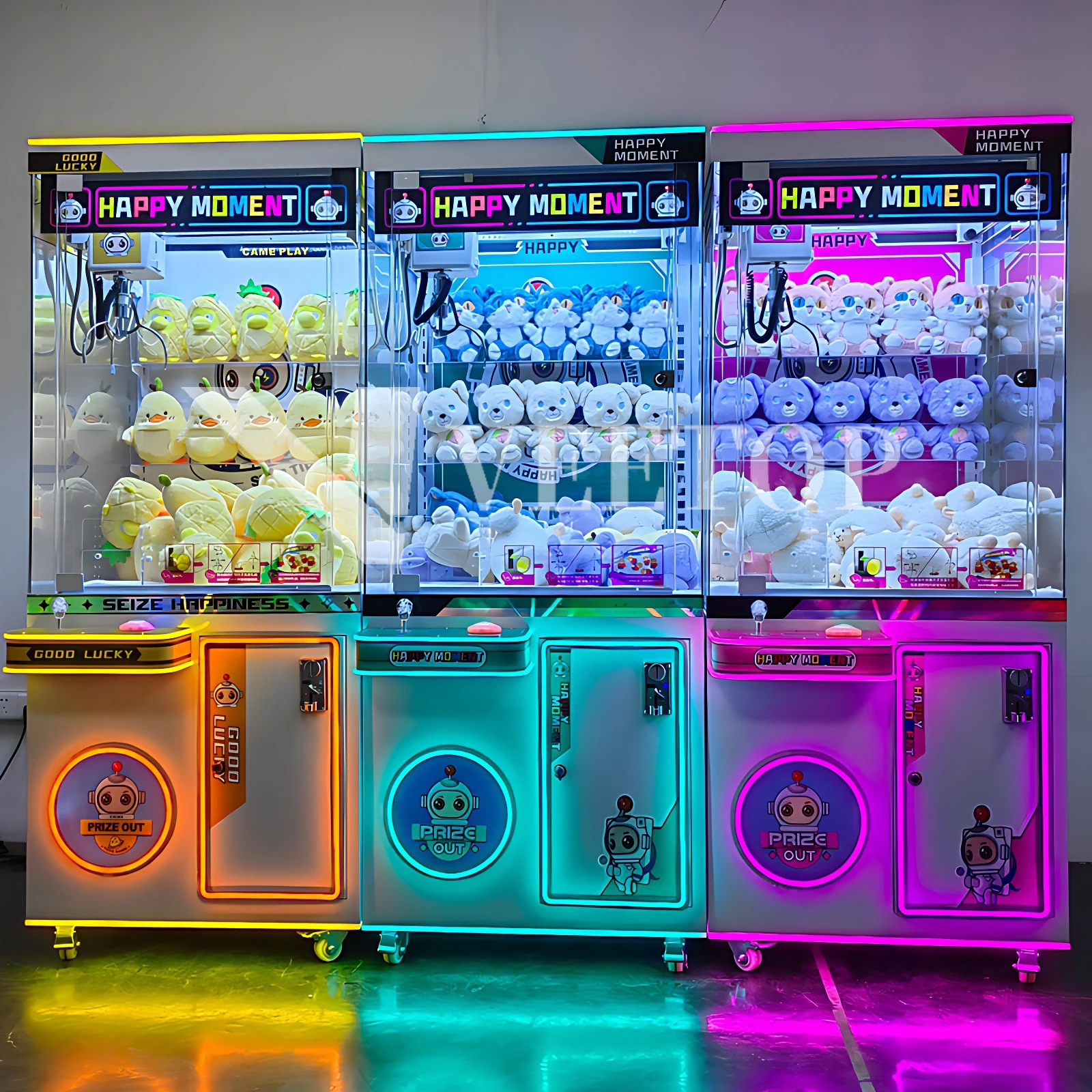 VEETOP 1 Year Warranty Mini Claw Doll Machine Coin Operated Small Crane ...
