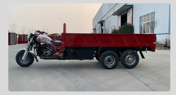 9-wheel Electric Motorcycle Truck 250cc Freight Dump Cargo Tricycle ...