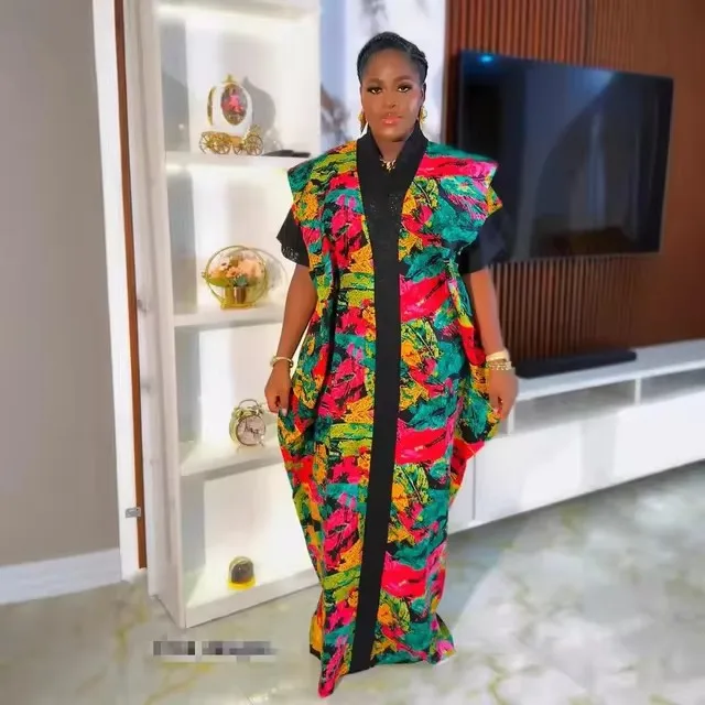 African Dresses for Women - Dashiki Ankara Sequin Outfit