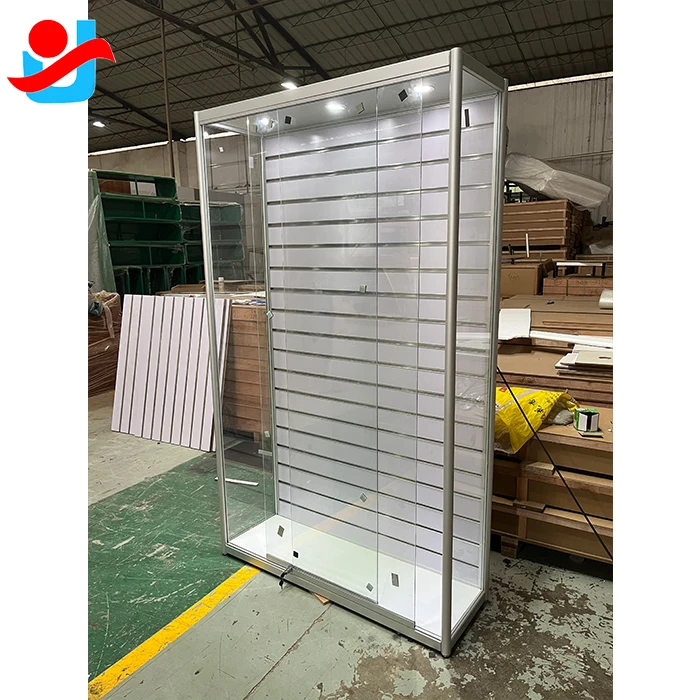 Free Standing Slatwall Display Cabinet for Phone Accessories