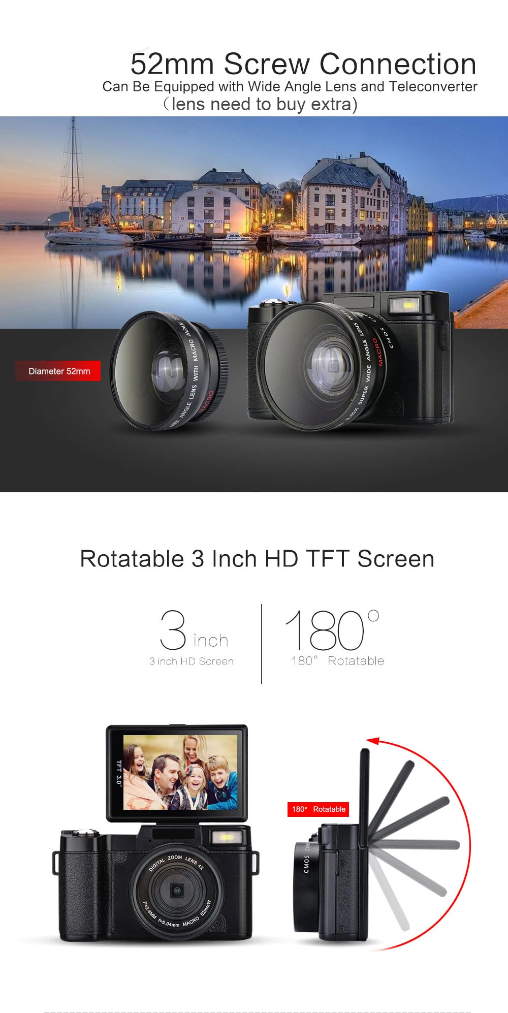 48MP Mini Compact Video Camera - DSLR Quality & Cheap