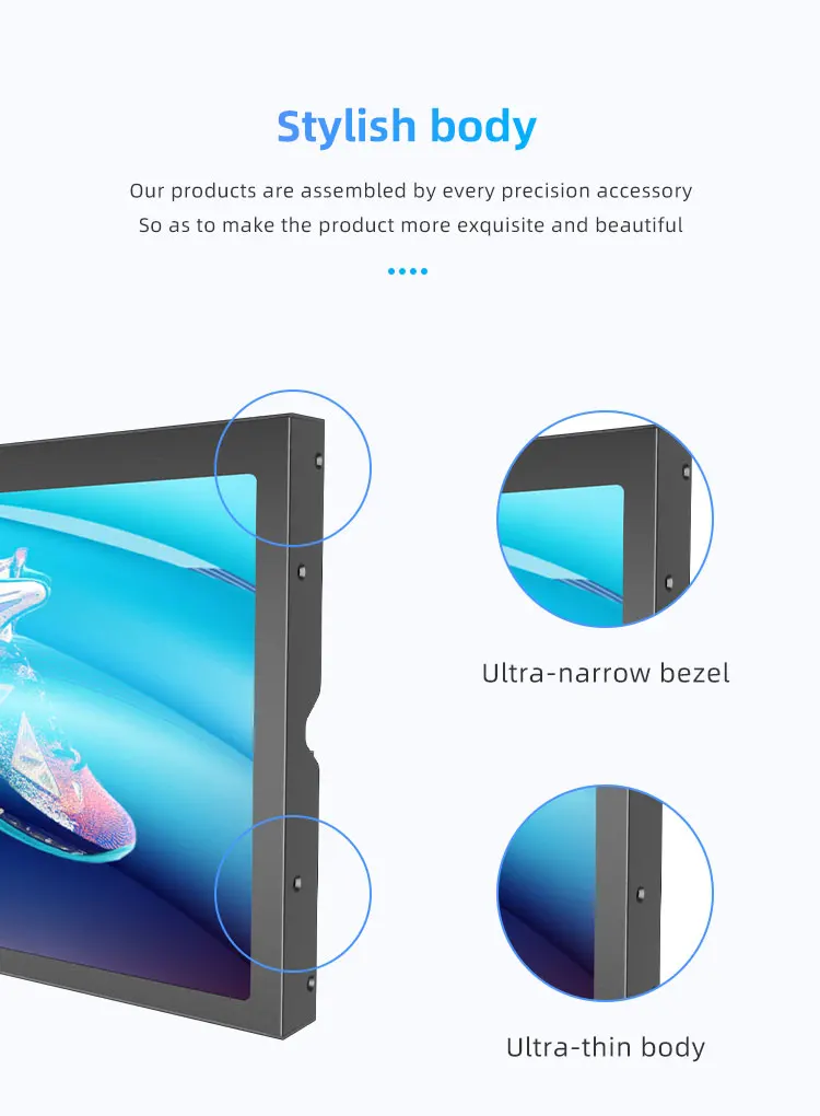 24 Inch Hd Shelf Strip Screen Advertising Stretched Bar Display - Buy ...