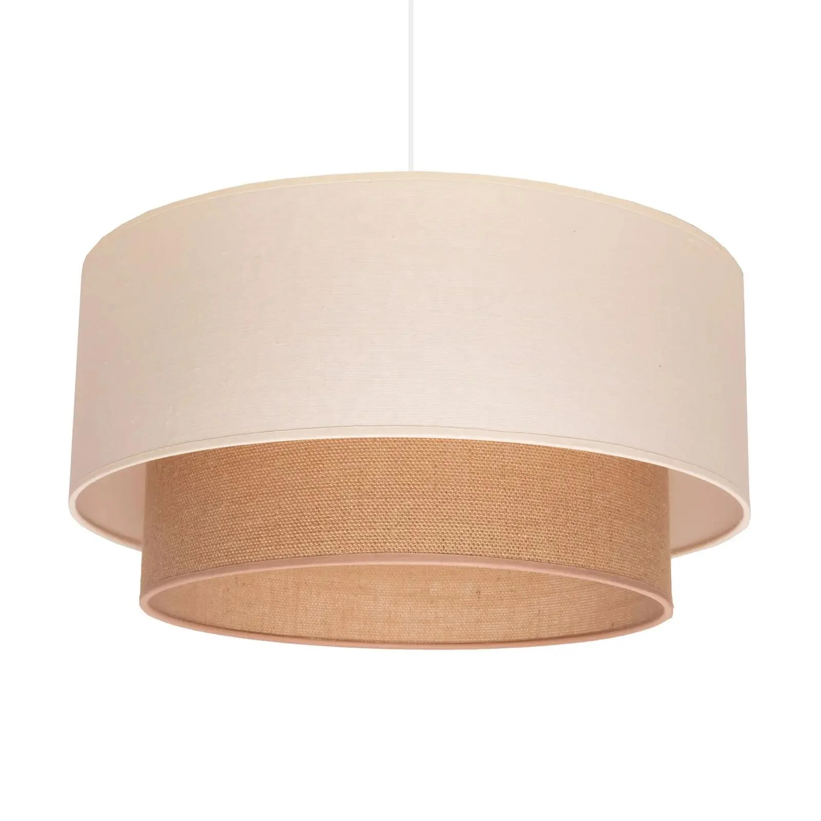 Modern KD Packing Fabric Ceiling Light - Handmade Jute Lamps