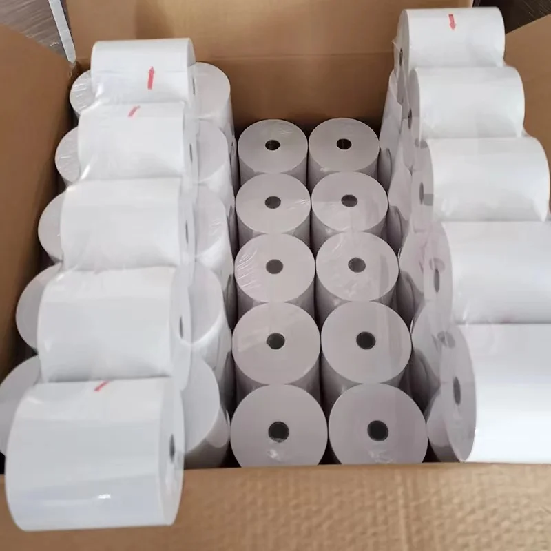 Factory Free Sample 59gsm Thermal Rolls Thermal Printer 80 Mm Paper ...