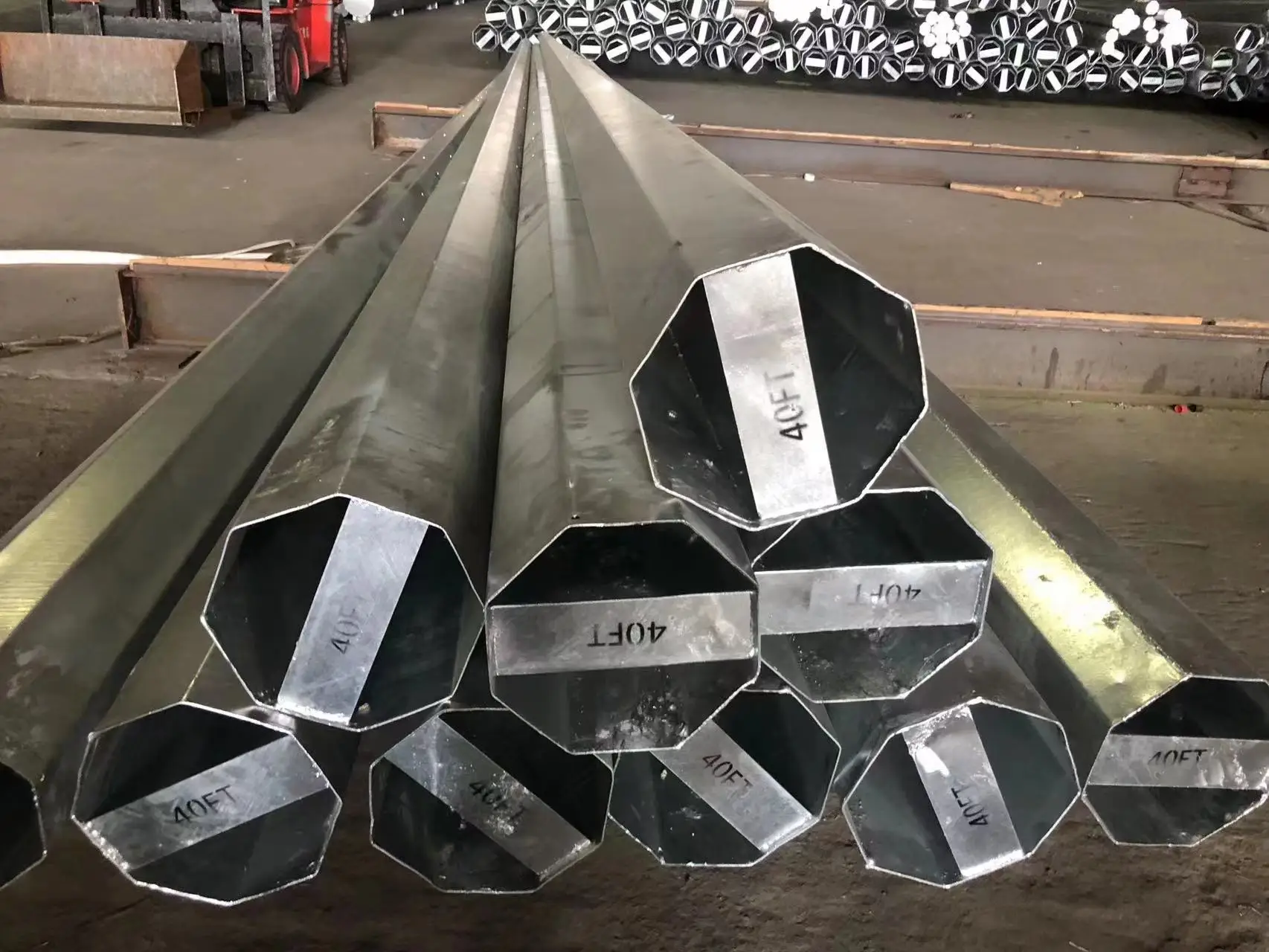 Round Conical Taper Street Lighting Pole/casting Outdoor Street ...