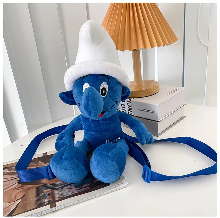 Wholesale Cartoon Smurfs Plush Doll Children Smurfs Plush Backpack ...