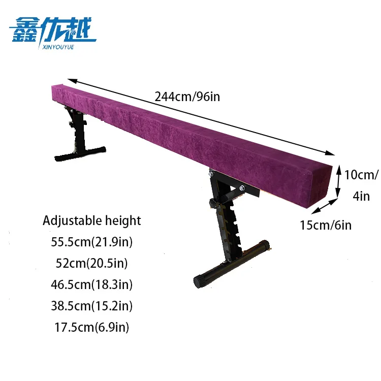 Height Adjustable Balance Beam - Comprehensive Gymnastics Training