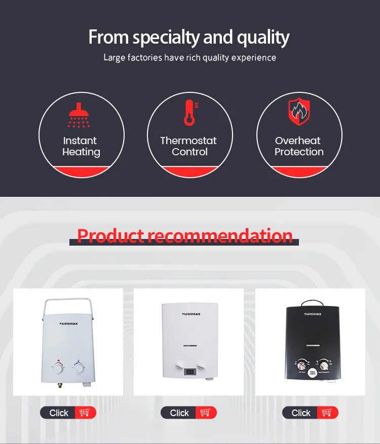 Wholesale 5L 6L Portable Camping LPG Gaz Geyser RV Water Heater