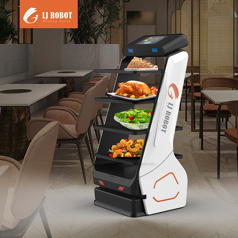 AI Room Service Humanoid Hotel Welcome Robot Smart Waiter Robot For ...