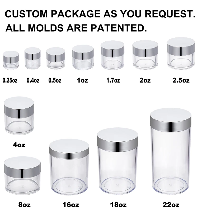 Custom 1oz Dip Powder Container - Acrylic Jar with Cap