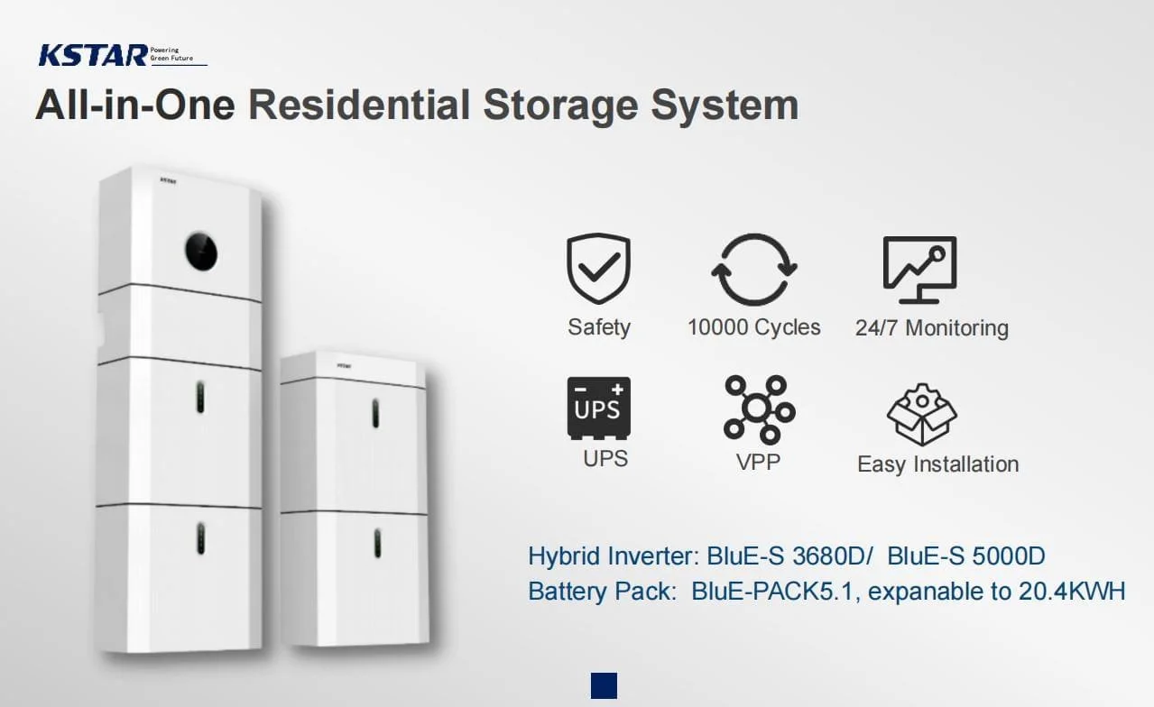 Kstar Hybrid Solar Power Inverter Mppt Blue-s 5000d-m1 Single Phase ...