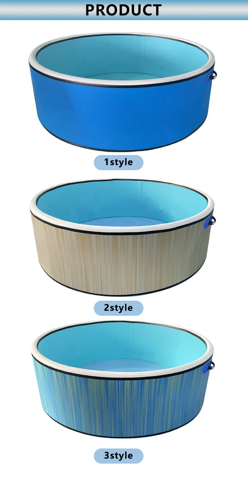 Outdoor Pet Round Inflatable Folding Plunge Collapsible Ice Recovery ...