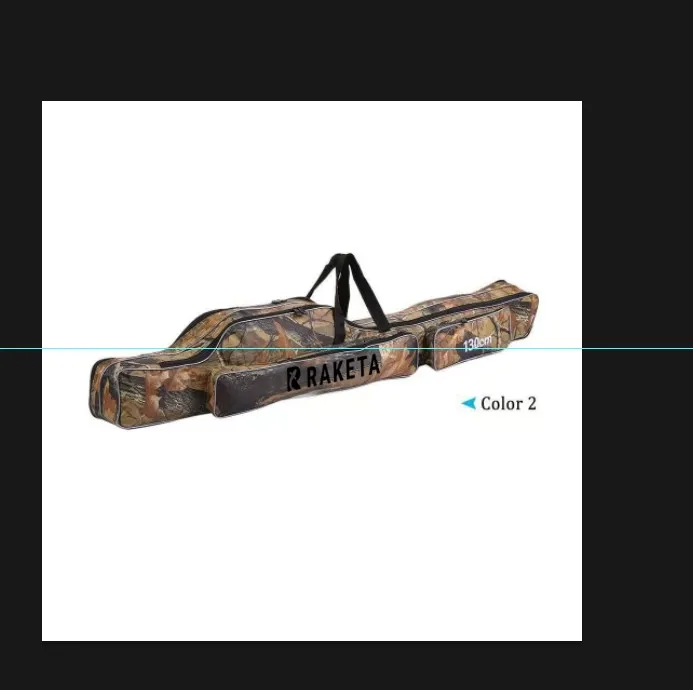 Folding Waterproof Canvas Fishing Rod Bag Fishing Tackle Bag Fishing ...